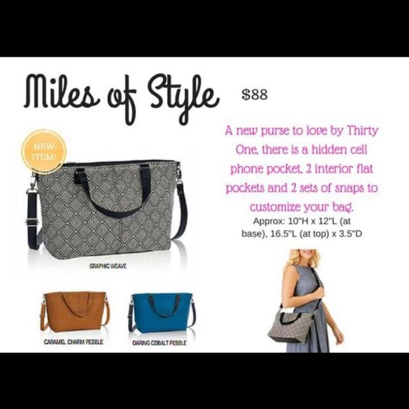 thirty-one | Bags | Miles Of Style By Thirtyone Brand New | Poshmark